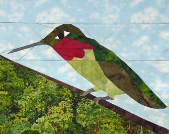 Hummingbird quilt | Etsy