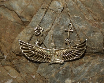 Isis Necklace Winged Isis Pendant Ancient Egyptian Jewelry