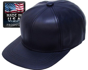 Leather baseball cap | Etsy