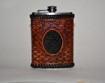 Western flask | Etsy
