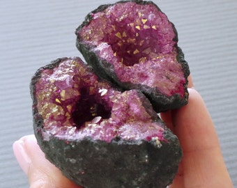 Split geode halves | Etsy