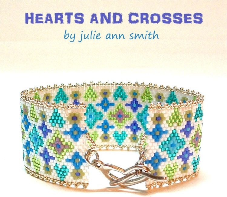 Julie Ann Smith Designs HEARTS AND CROSSES by JULIEANNSMITHDESIGNS