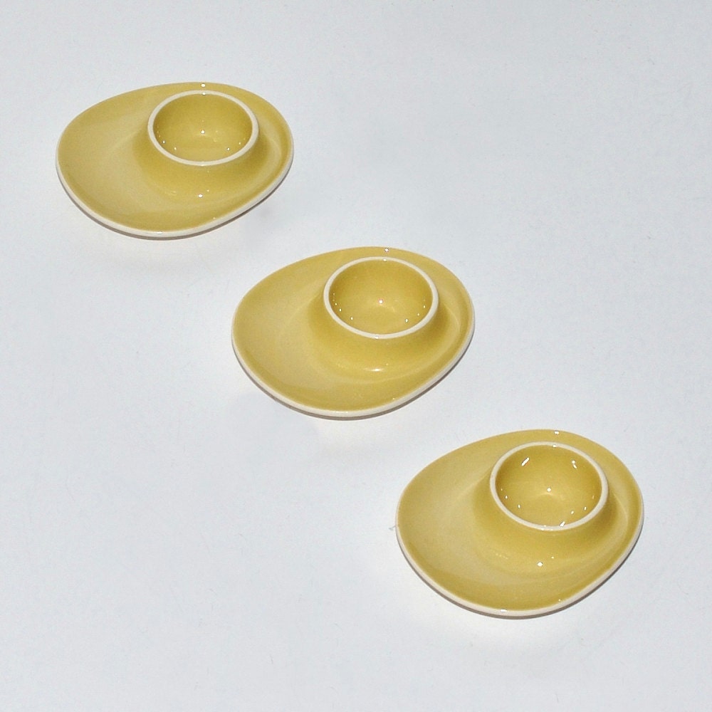 Vintage Figgjo Flint Norway Yellow Egg Cups, Set of 3 – Haute Juice