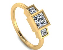 Unique square diamonds related items | Etsy