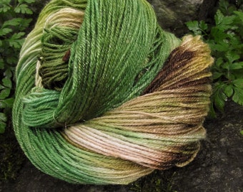 Handpainted sock yarn fingerling yarn Superwash by Yarnarchy