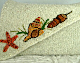 ART WITH A PURSE ATTACHED by FeltedFantasies on Etsy