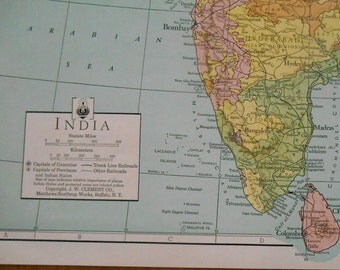 1930s asia map | Etsy