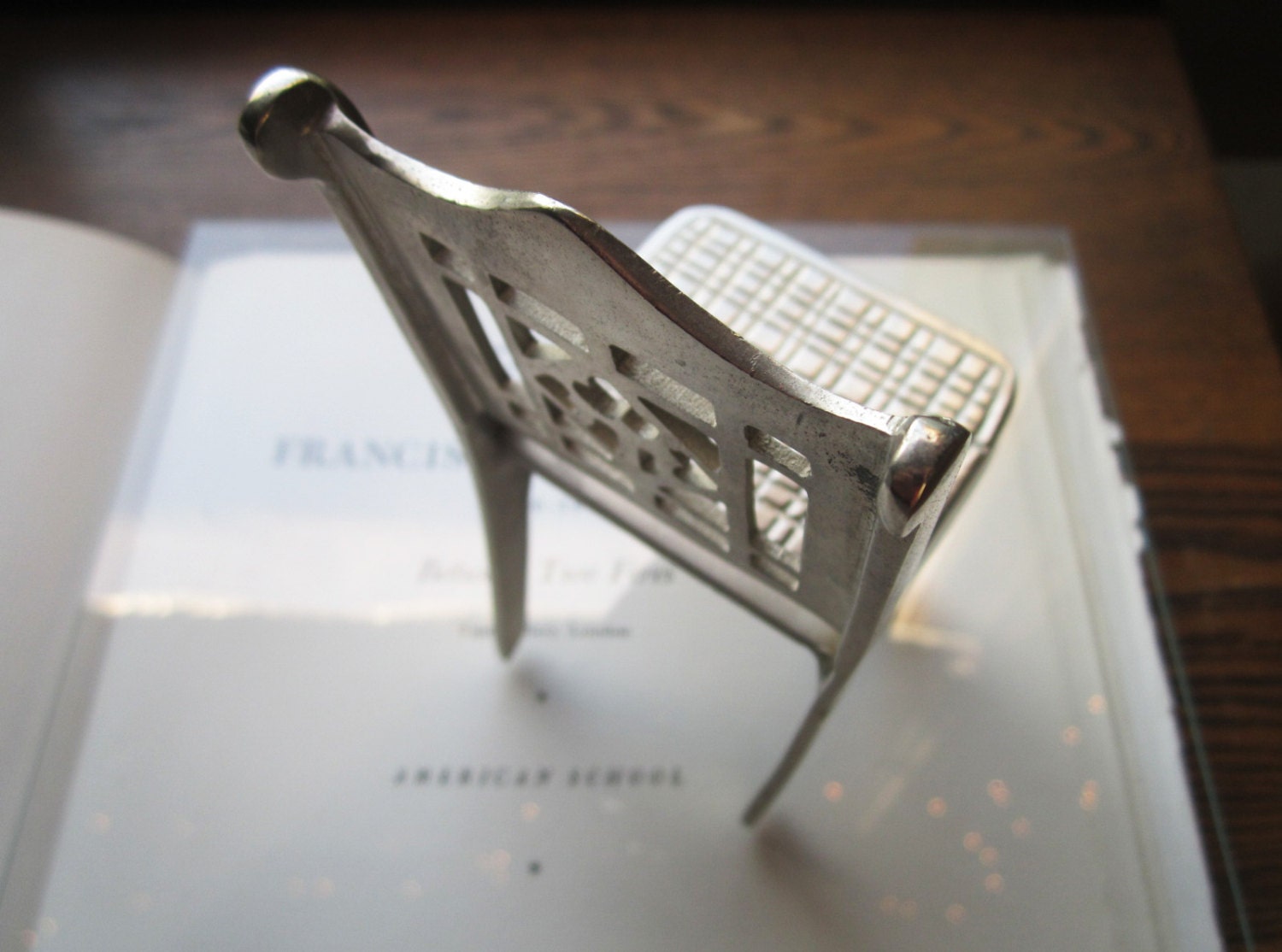 Vintage Soldered Miniature Chair * Small Hand Soldered Chair * Metal ...