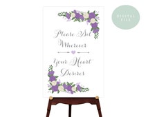 Popular items for purple sign on Etsy