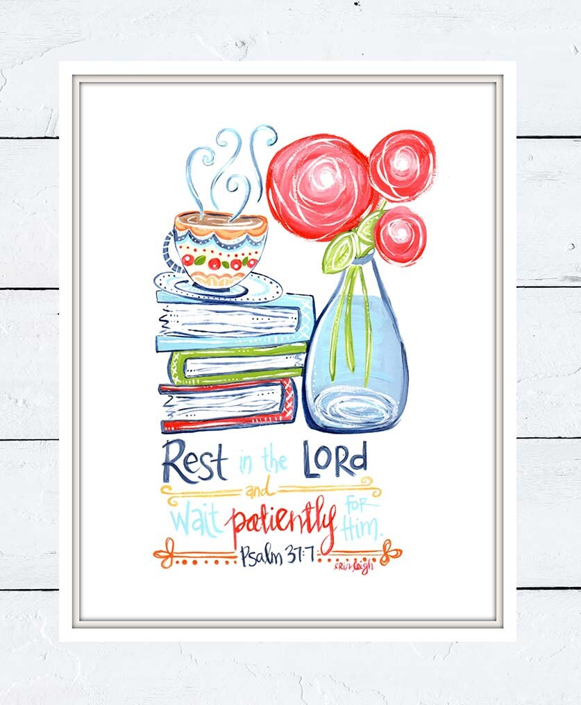 Scripture Art. Bible Verse. Christian Art. by artbyerinleigh