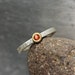 Simple Modern Padparadscha Sapphire Engagement Ring 22K Yellow