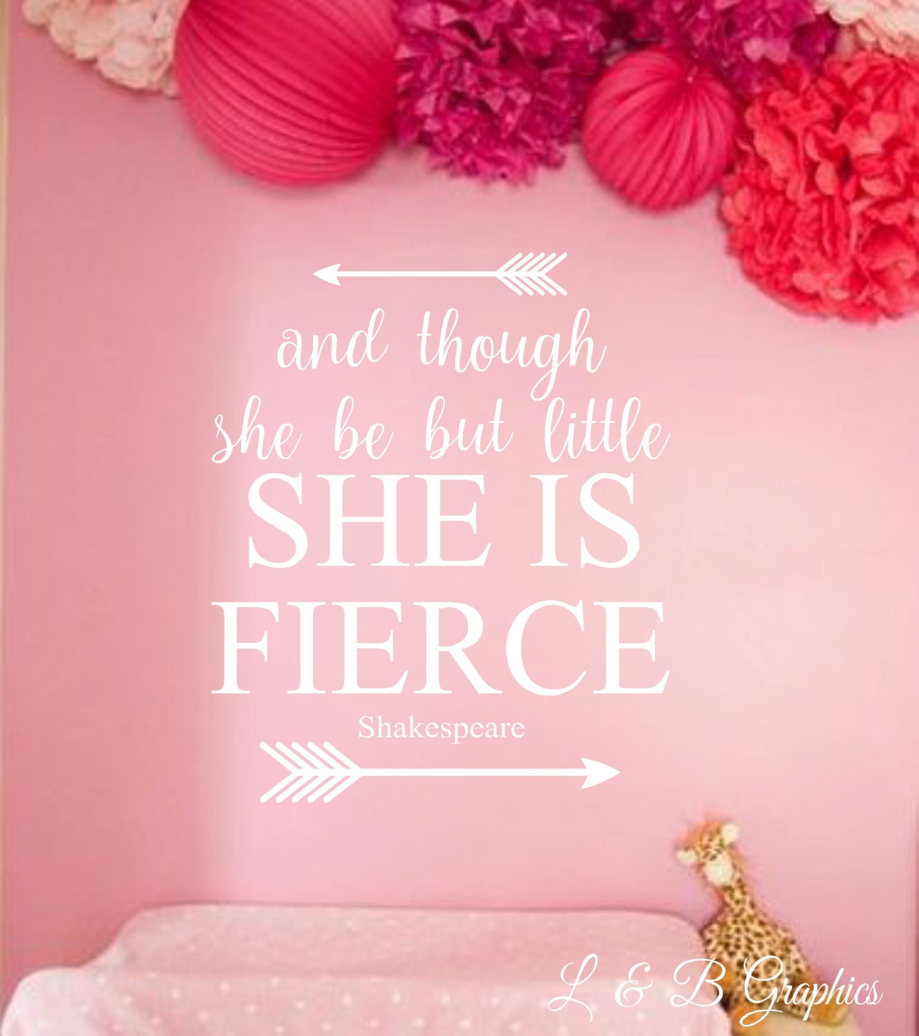 Though She Be But Little She is Fierce Shakespeare Vinyl
