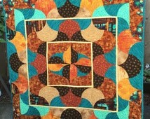 Popular items for earth tone quilt on Etsy