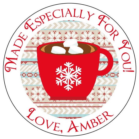 hot chocolate stickers custom hot chocolate labels made for