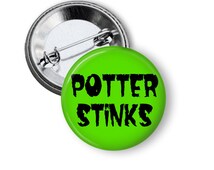 Popular items for potter stinks button on Etsy