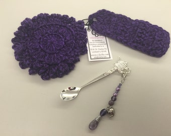 Crystal spoon holder | Etsy