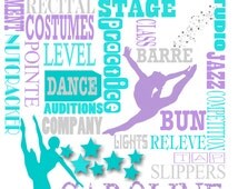 DANCE RECITAL GIFT / personalized dance print / Dancer's gift / gift ...