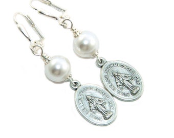 Catholic earrings | Etsy