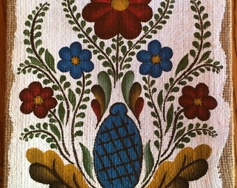 Norwegian rosemaling | Etsy