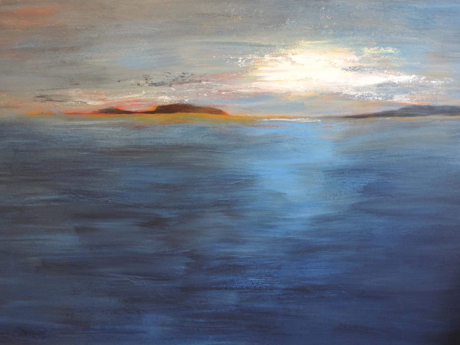 Abstract Sunset Art Abstract Sunset Painting Alaskan Sunset