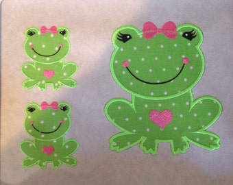 Frog applique | Etsy