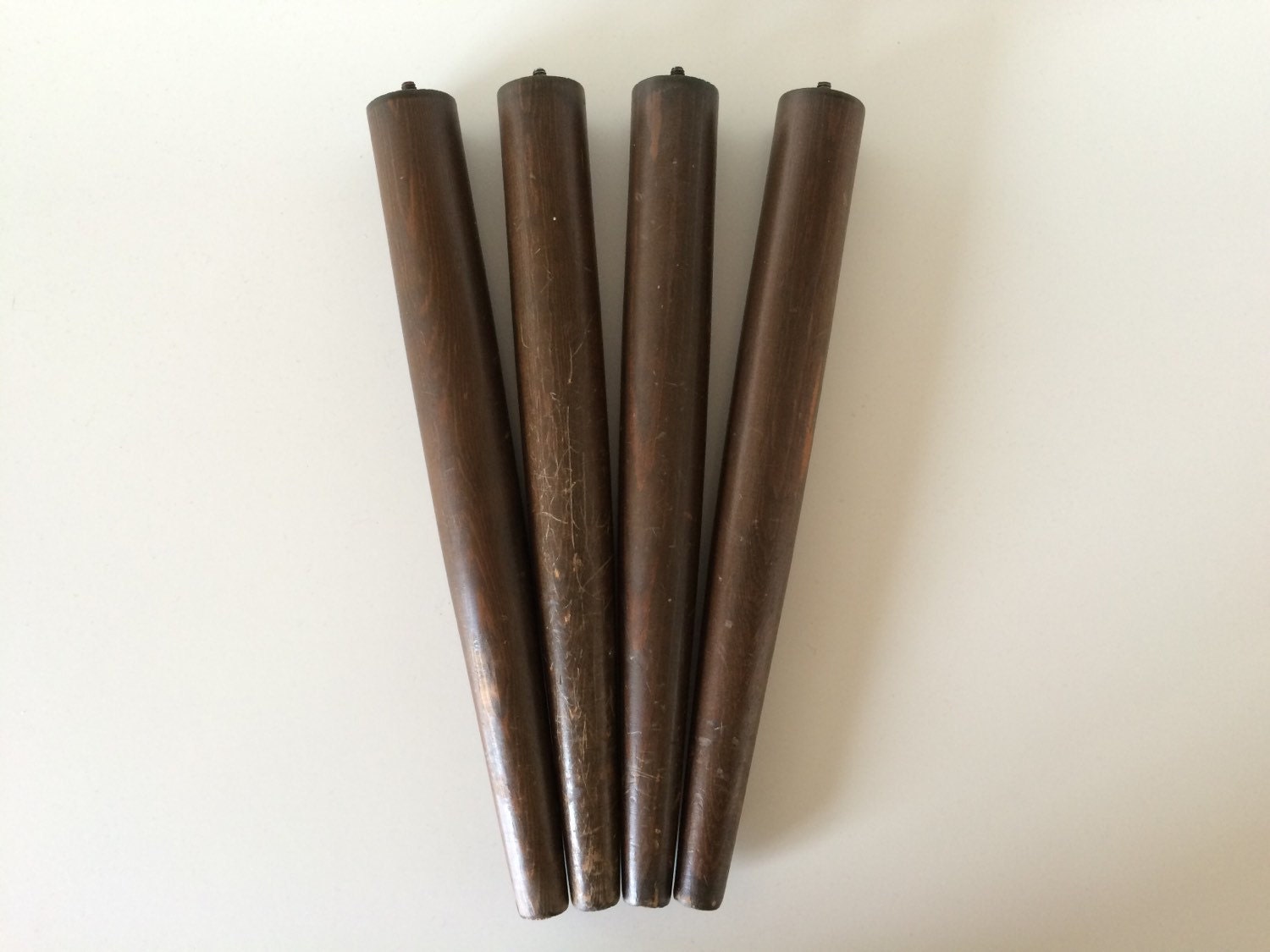 Mid Century Tapered Wood Long Furniture Legs Set of 4 – 13″ L – Haute Juice