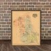 Map of Atlanta Old map restored Archival fine print of