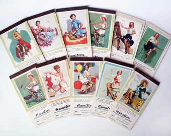 Unique pin up girl calendar related items | Etsy