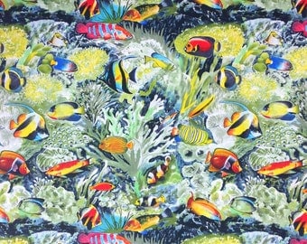 Tropical fish fabric | Etsy