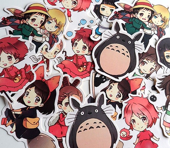 Studio Ghibli sticker set by Nanamochi on Etsy