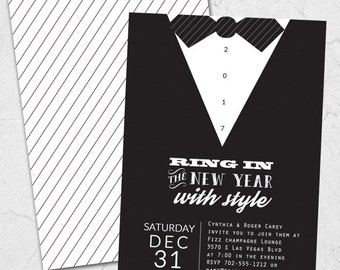 Tuxedo invitation | Etsy