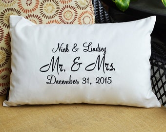 Unique personalized wedding pillow related items | Etsy