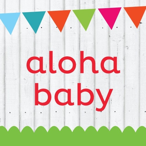 aloha baby by alohababydesign on Etsy