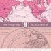 Maps Digital Paper Pink Old Maps Antique Maps by blossompaperart