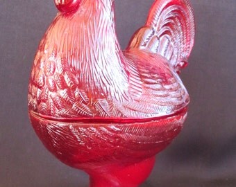 Unique red depression glass related items | Etsy