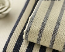 Popular items for wide stripe fabric on Etsy