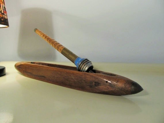 Antique Vintage Wooden Weaving Shuttle Old Wooden Shuttle