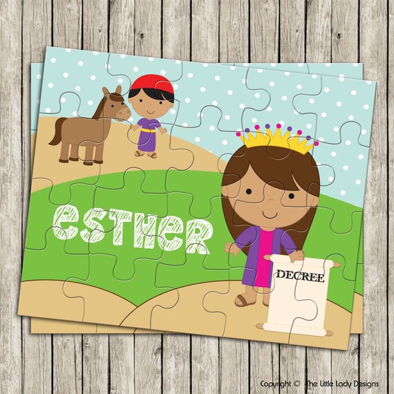 Queen Esther Puzzle Bible Puzzle Christian Gift