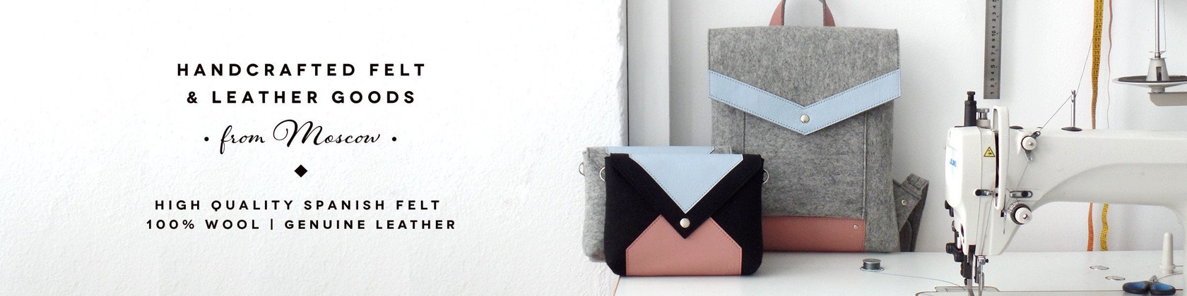 HANDCRAFTED FELT & LEATHER GOODS by FancyfeltShop on Etsy