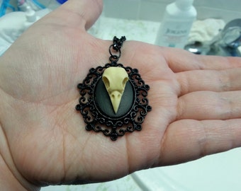 Raven skull | Etsy