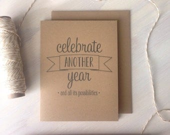 Rustic birthday card | Etsy