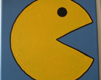 Pac man wall art | Etsy