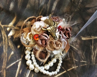 Rustic wrist corsage | Etsy