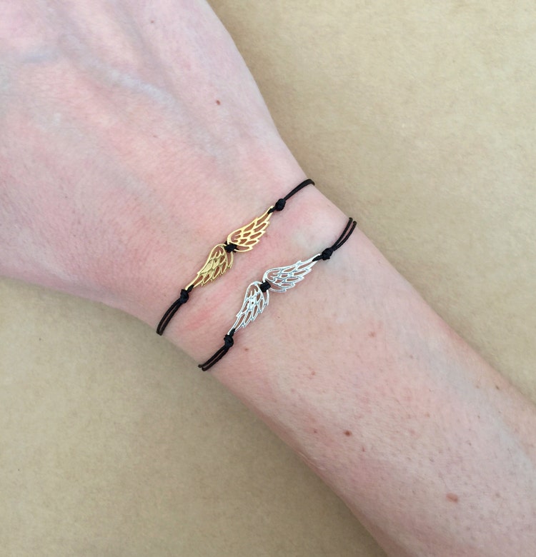 Sterling Silver 925 Double Wing Charm Friendship by IzouBijoux