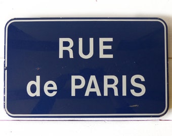Paris street sign | Etsy