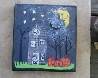 Halloween plaque | Etsy