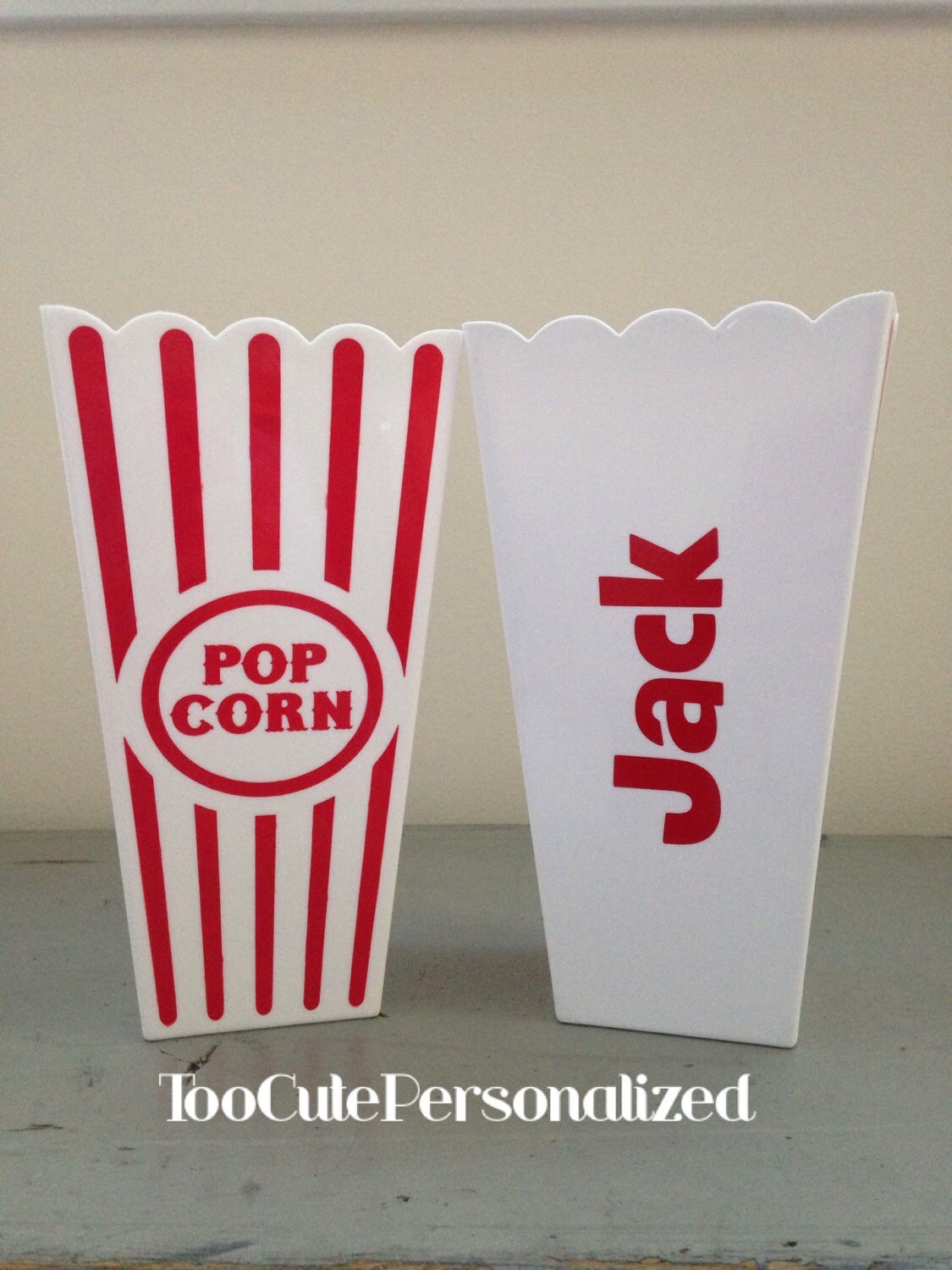 Personalized Popcorn Cups Containers