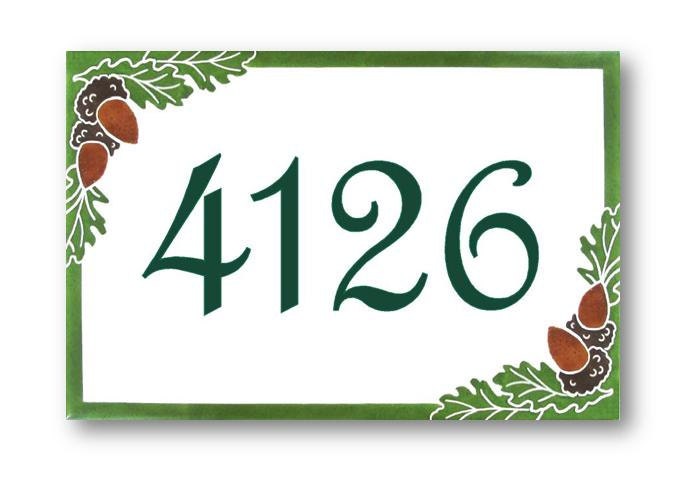 Address Plaque House Numbers Plate House Numbers sign Oak