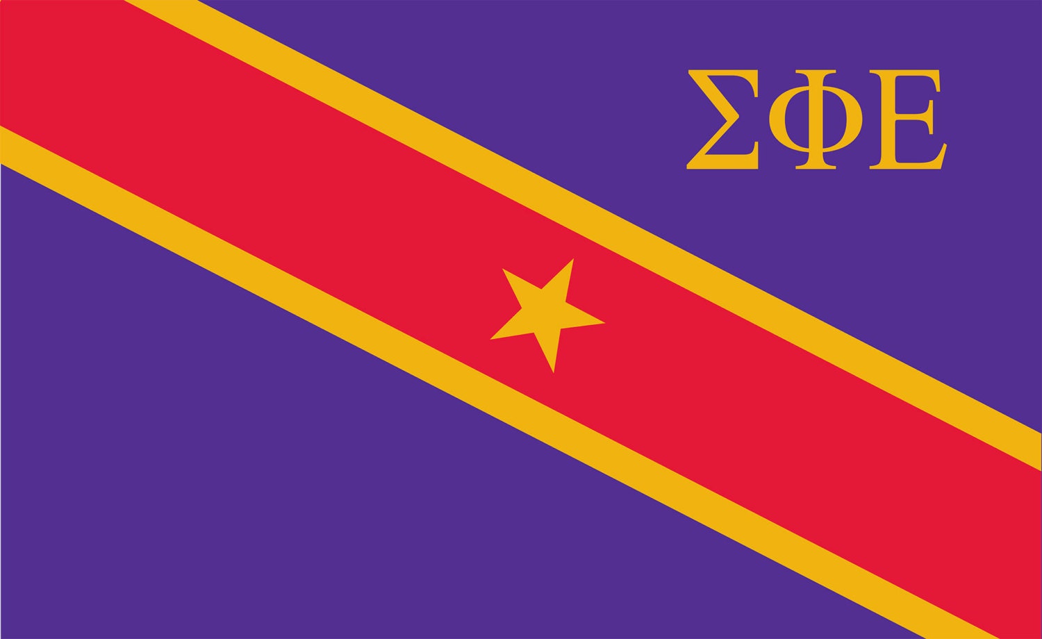 Sigma Phi Epsilon 4 Fraternity Main Flag Sticker by GreekLifeStuff