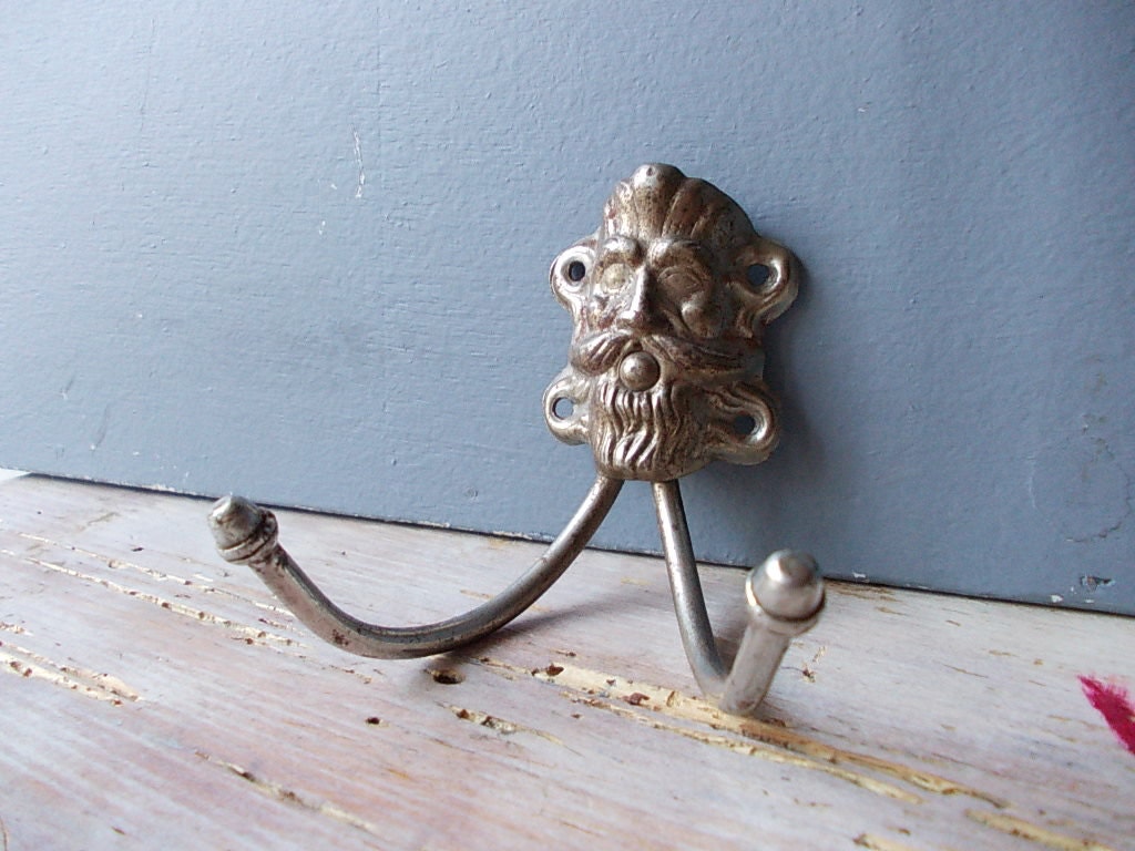 Antique Art Deco Rack Hooks / Wall Hanging Hook / Shabby Storage / Art ...